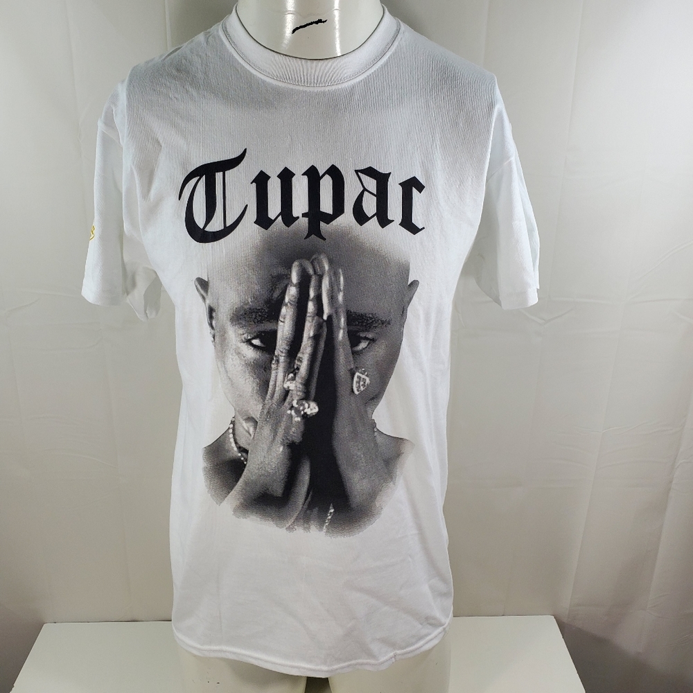 Cross Colours Tupac T-Shirt Praying Hands Medium - Gem